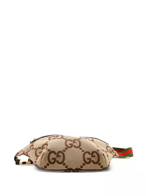 Gucci Jumbo Gg Canvas With Leather Large Belt Bag