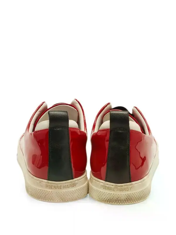 Pierre Hardy Patent Leather Slip-on Sneakers