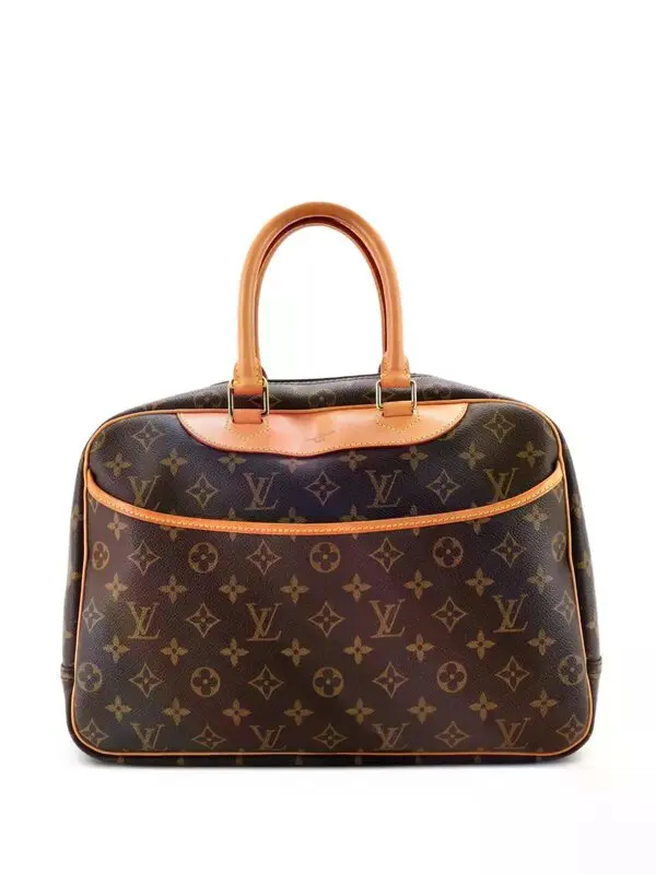 LOUIS VUITTON Deauville Monogram Canvas Handbag - Brown