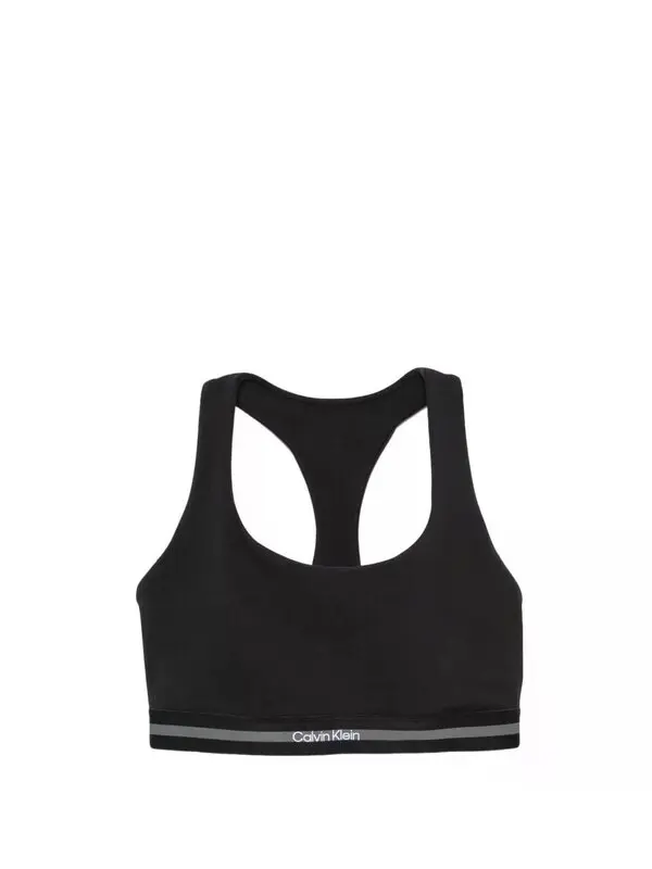 Calvin Klein Logo-tape Racerback Sports Bra