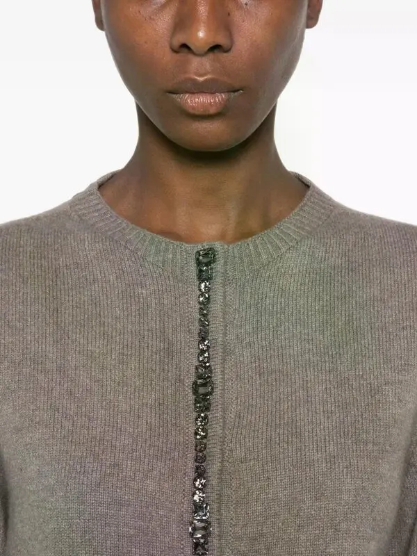 Fabiana Filippi Embellished Cardigan - Grey