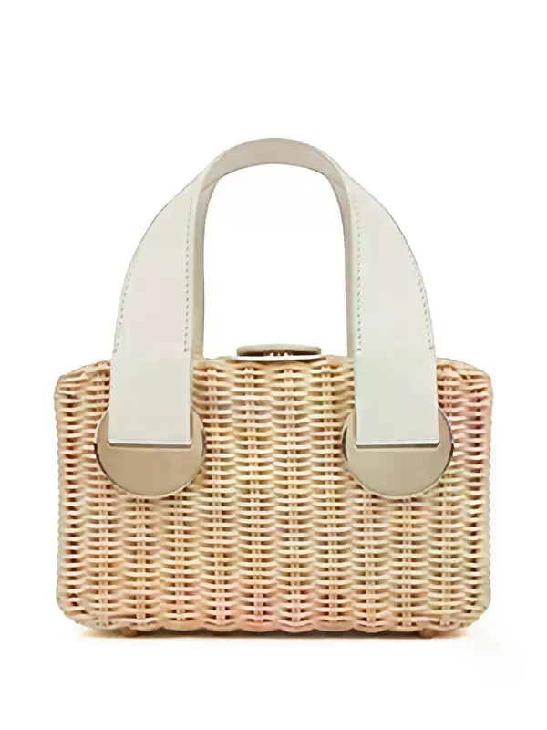 Rodo Laurelle Wicker Tote Bag