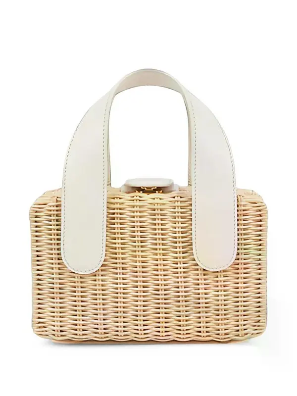 Rodo Laurelle Wicker Tote Bag