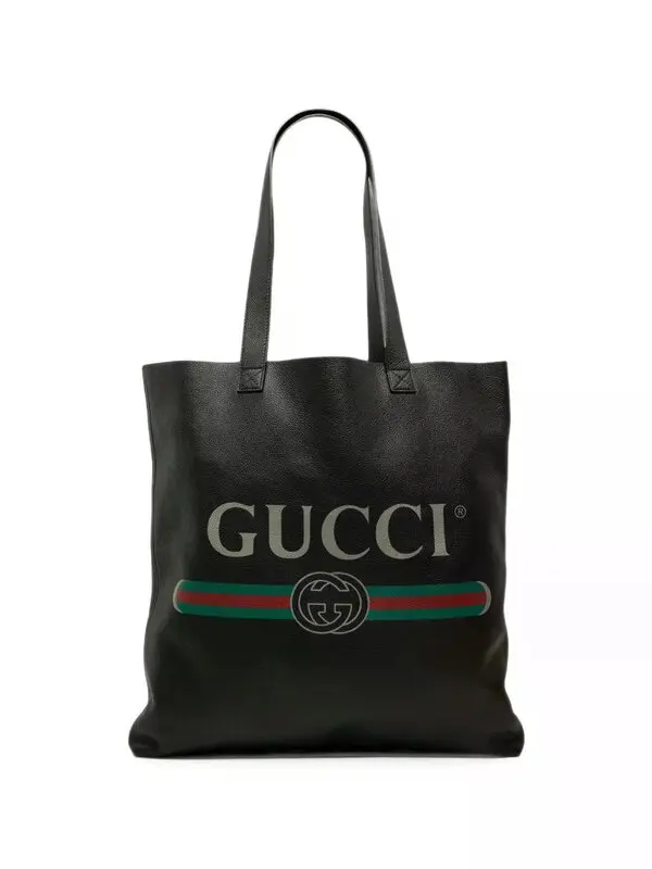 Gucci 2016-2026 Calfskin Logo Tote Bag