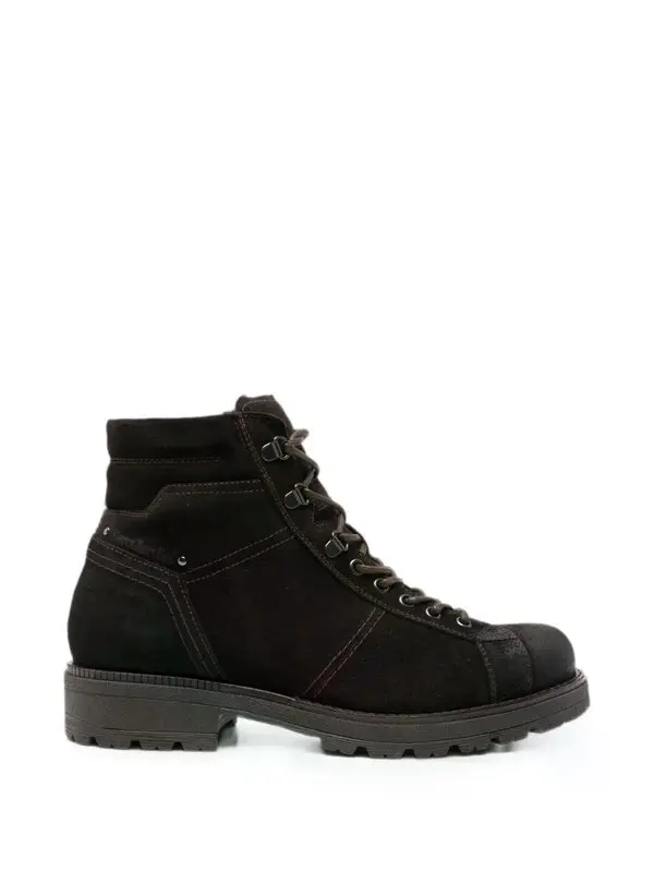 NEROGIARDINI Lace-up Suede Combat Boots