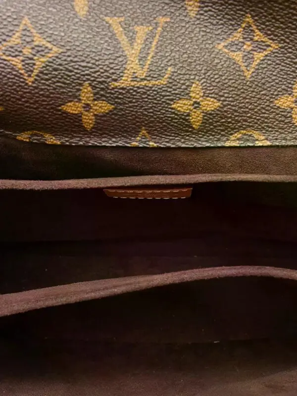 LOUIS VUITTON Monogram Pochette Metis Satchel - Brown
