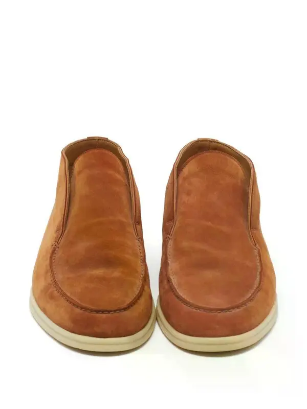 Loro Piana Suede Ankle Boots - Brown