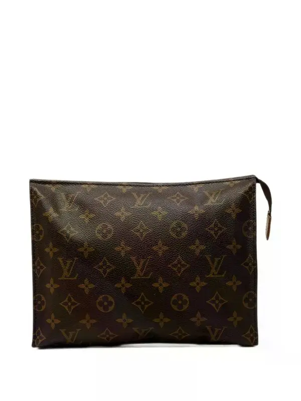 LOUIS VUITTON Monogram Toiletry Pouch 26 Clutch Bag - Brown
