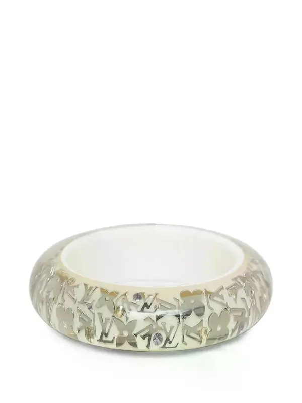 LOUIS VUITTON 2009 Inclusion Monogram Bangle Bracelet - Silver