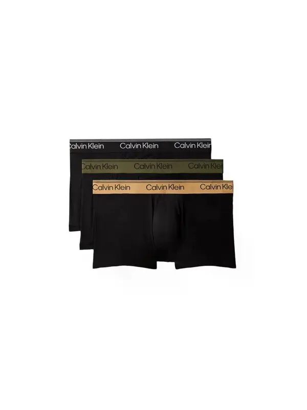 Calvin Klein Logo-waistband Trunks - Black