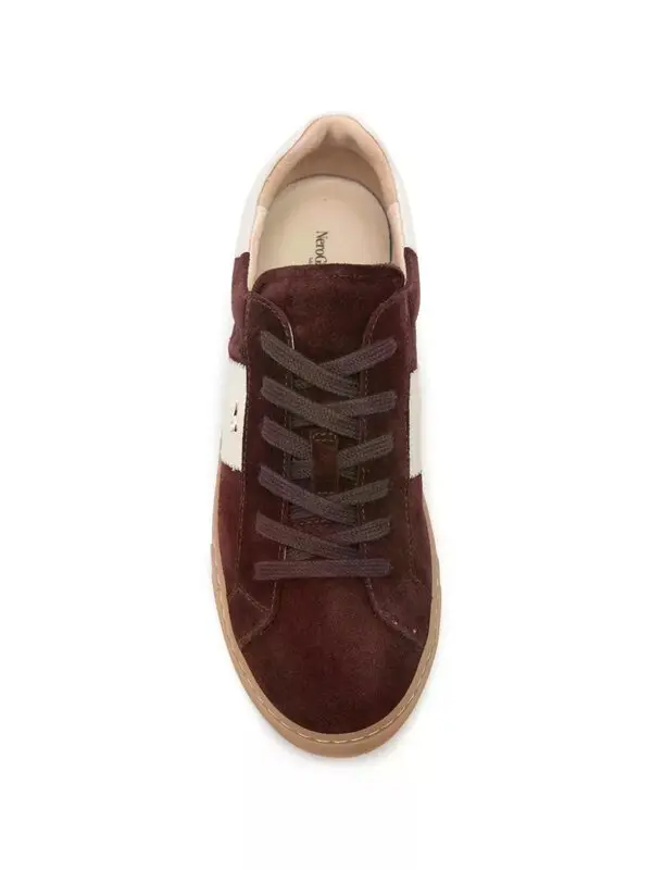 NEROGIARDINI Suede Contrast-panel Sneakers