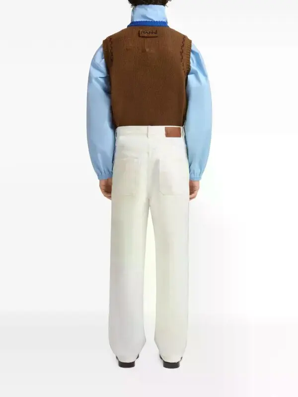 Marni Wide-leg Denim Workwear Trousers