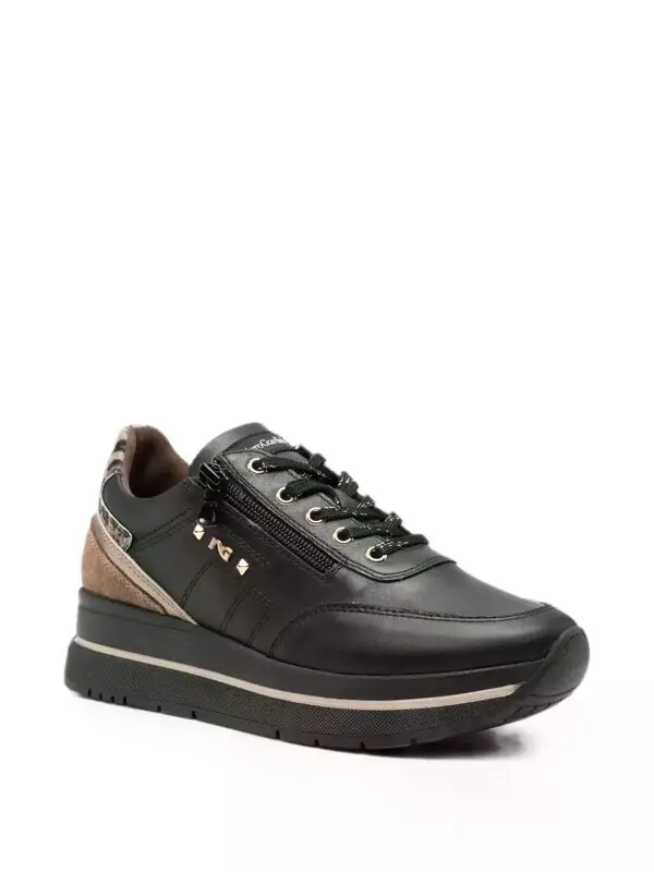 NEROGIARDINI Panelled Leather Sneakers