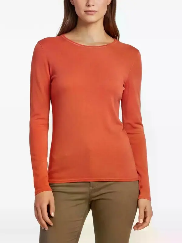 Missoni Crew-neck Long-sleeve T-shirt - Orange