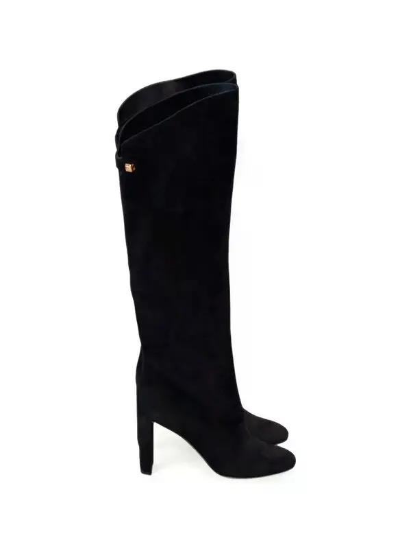 MAISON SKORPIOS Adriana Stud Detail Over-the-knee Boots