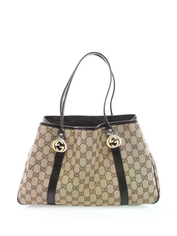 Gucci Gg Canvas Twins Tote Bag - Neutrals