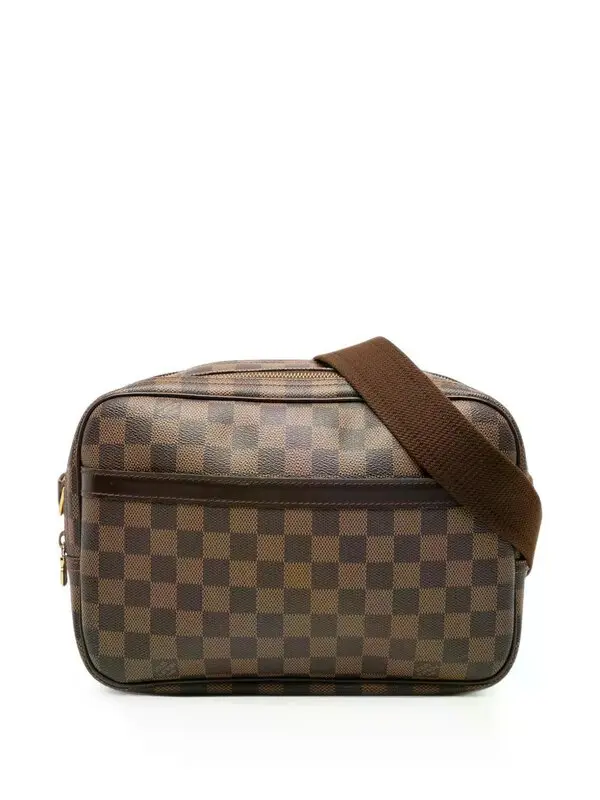 LOUIS VUITTON Damier Ebene Reporter Pm Crossbody Bag