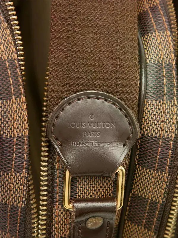 LOUIS VUITTON Damier Ebene Reporter Pm Crossbody Bag