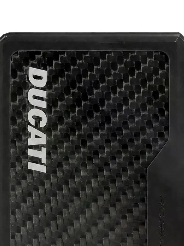 PIQUADRO X Ducati Logo-print Cardholder - Black