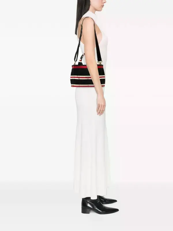 Prada Canvas Tote Satchel - Black
