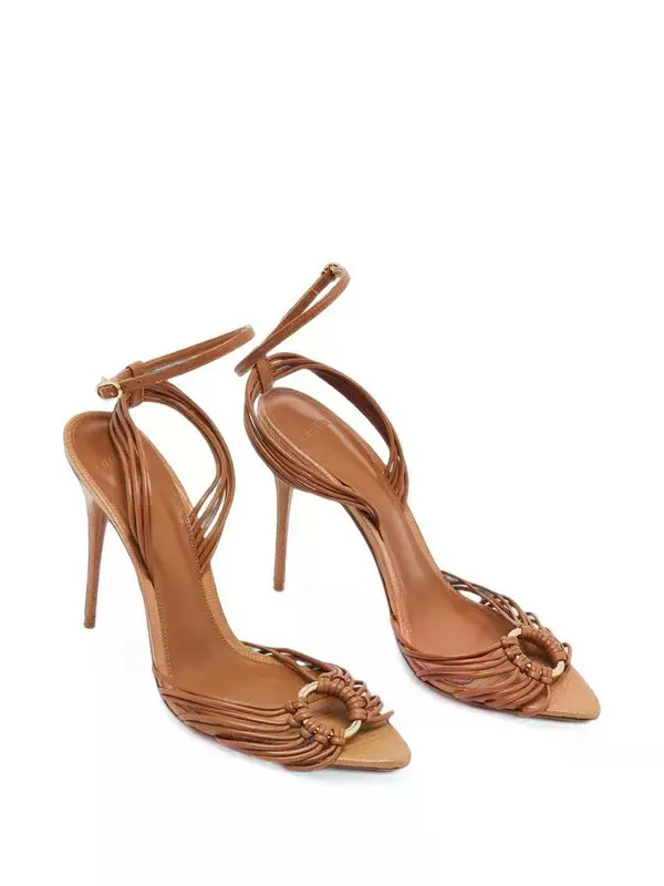 ALEXANDRE BIRMAN Strappy Stiletto Sandals With Ring Detail