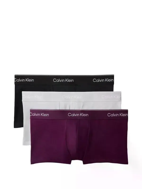 Calvin Klein Logo-waistband Trunks - Purple