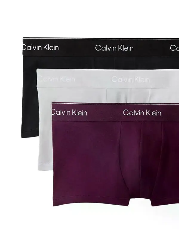 Calvin Klein Logo-waistband Trunks - Purple