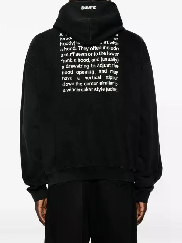 Vetements Logo-print Zip-up Hoodie