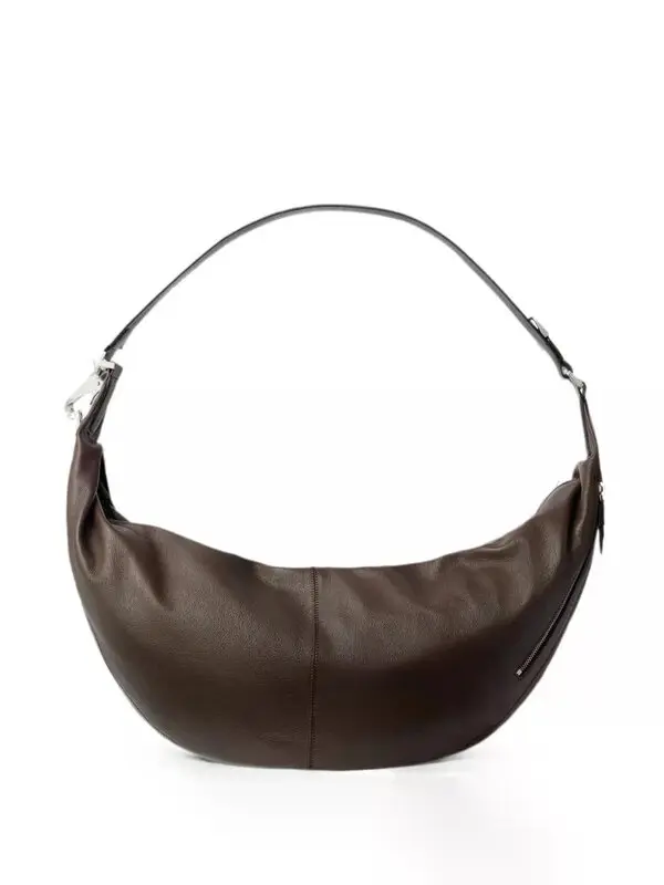 LEMAIRE Large Quiver Clip Bag In Leather - Brown