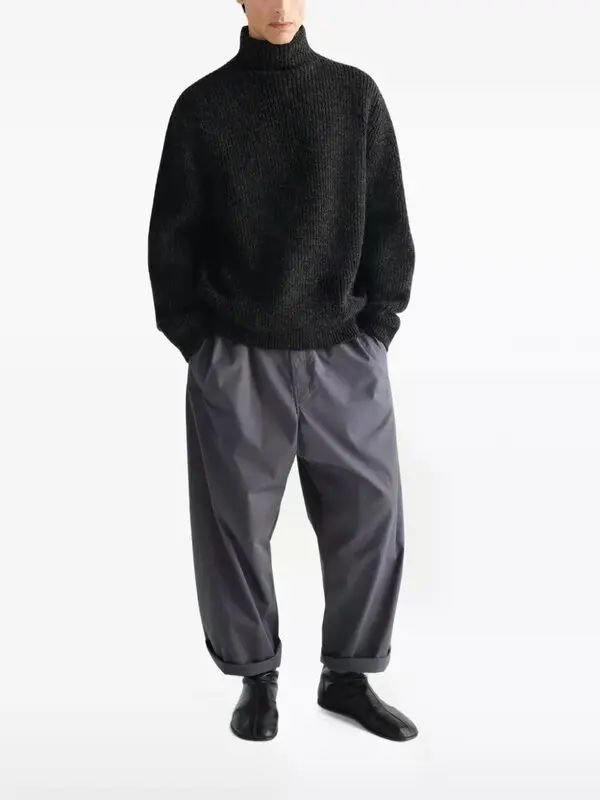 LEMAIRE Lemamre High-neck Yak Alpaca Sweater - Grey