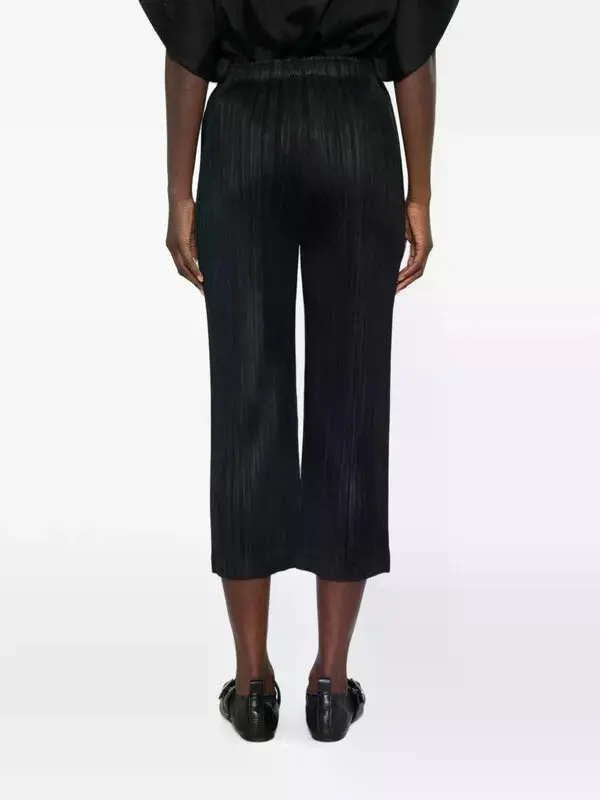 Issey Miyake Pleated Cropped Trousers