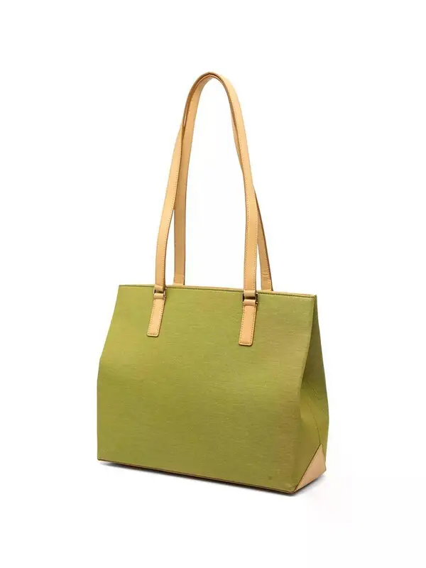 Burberry Stitched Supernova Check Canvas Tote Bag
