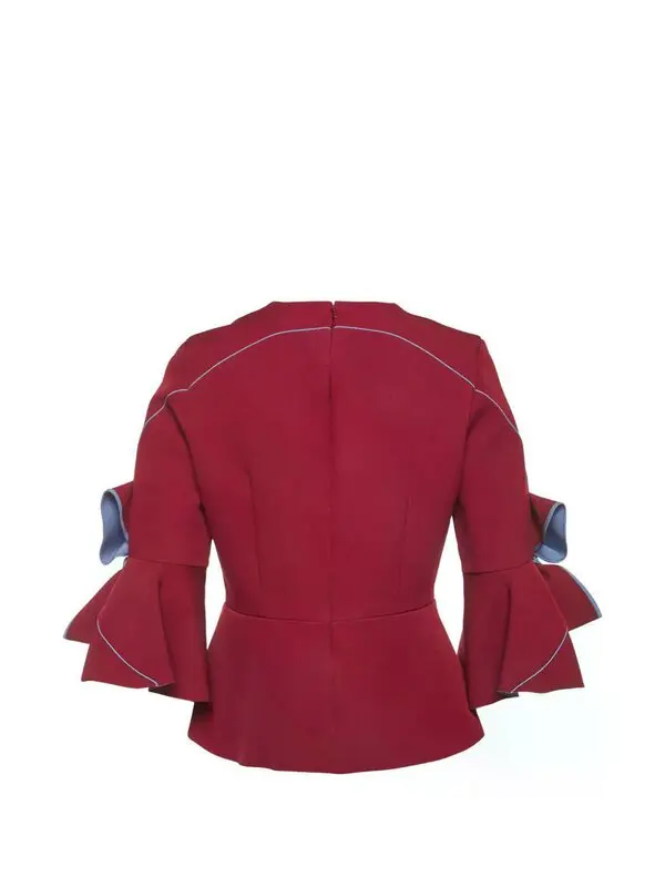 ROKSANDA Bow-detail Peplum Top