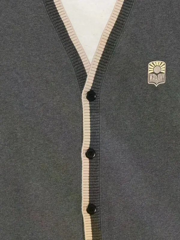 MARANT Logo-patch Button-up Cardigan