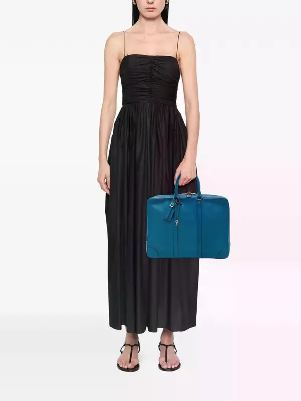 LOUIS VUITTON Grained Calfskin Porte Documents Voyage Business Bag