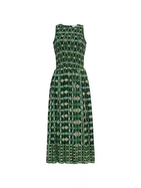 Cara Cara Vesper Geometric Print Midi Dress