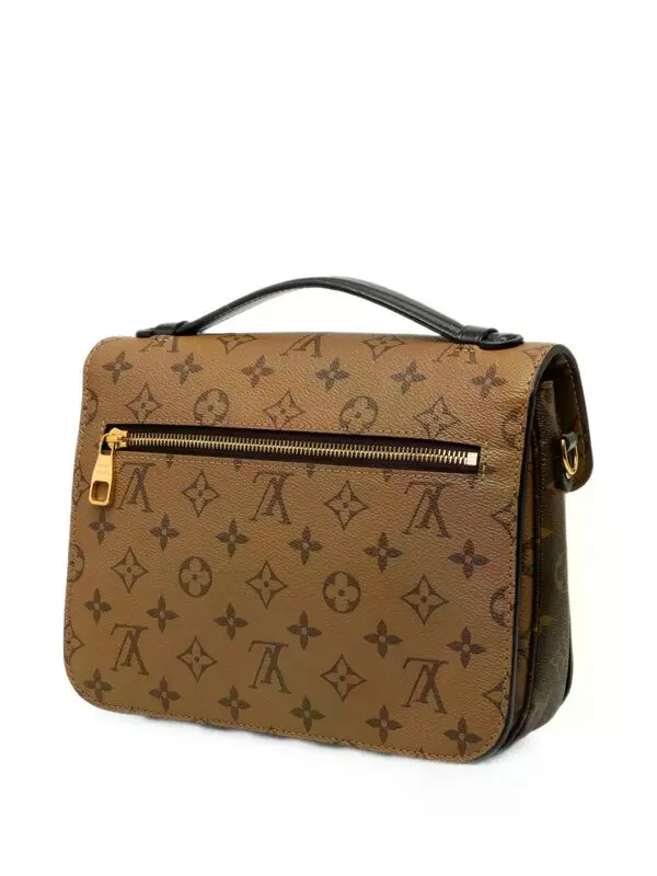 LOUIS VUITTON 2021 Monogram Reverse Pochette Metis Satchel