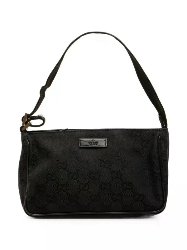 Gucci Gg Canvas Handbag - Black