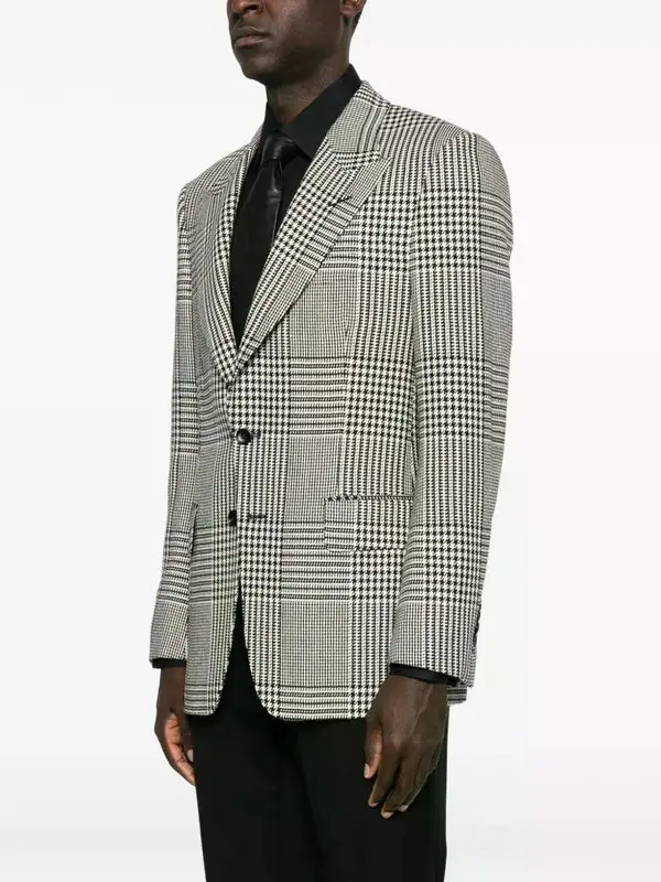 TOM FORD Shelton Prince Of Wales Checked Blazer