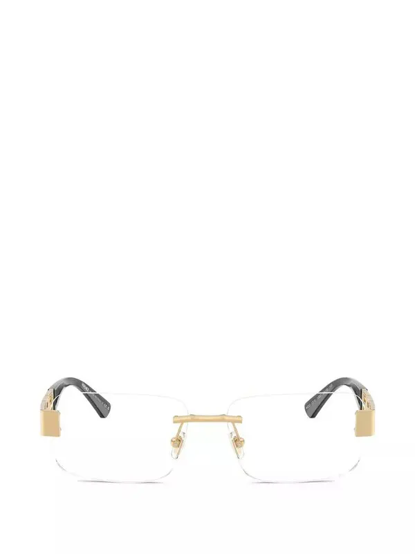 Versace Greca Detail Rectangle-frame Eyeglasses