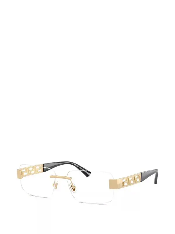 Versace Greca Detail Rectangle-frame Eyeglasses