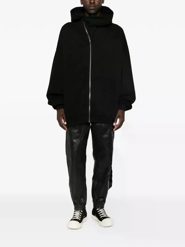Rick Owens Mountain Zip-up Hoodie - Black