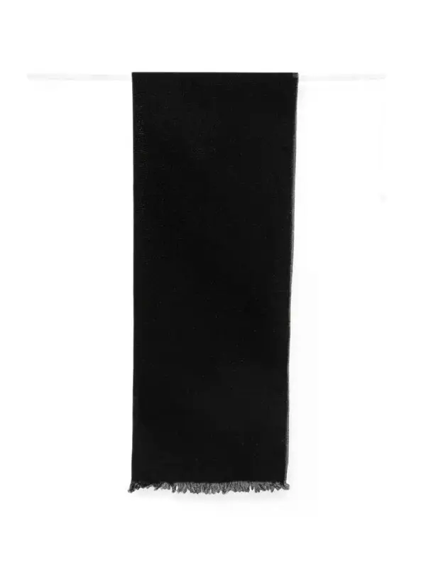 D'ANIELLO Shimmer-effect Frayed Scarf