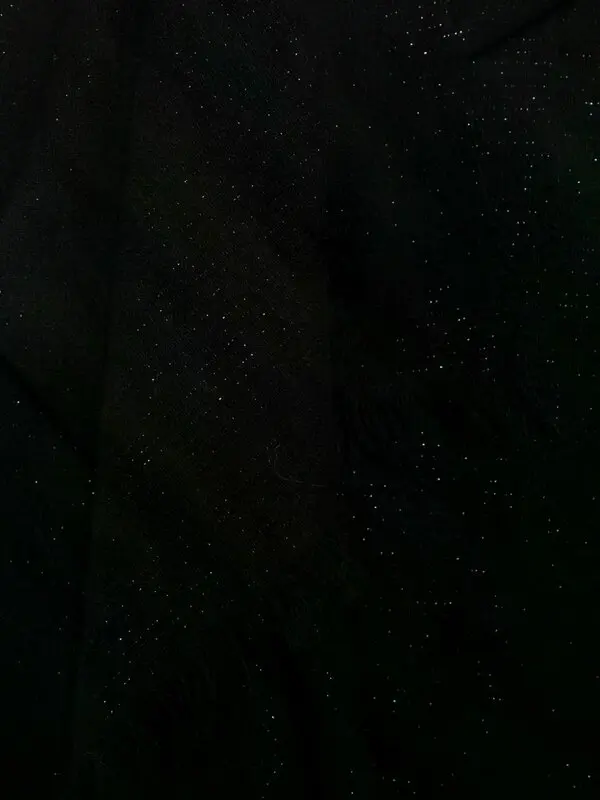 D'ANIELLO Shimmer-effect Frayed Scarf