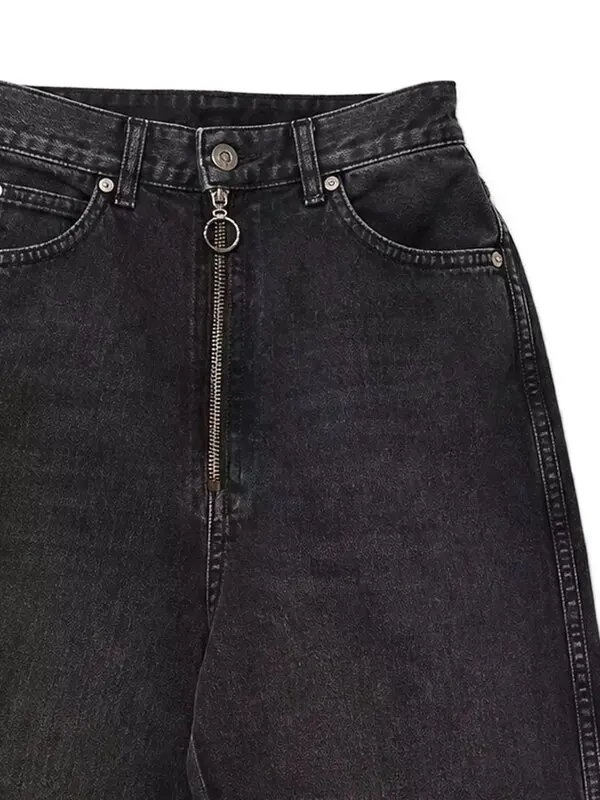 FRAME Exposed Zip Faded Jeans