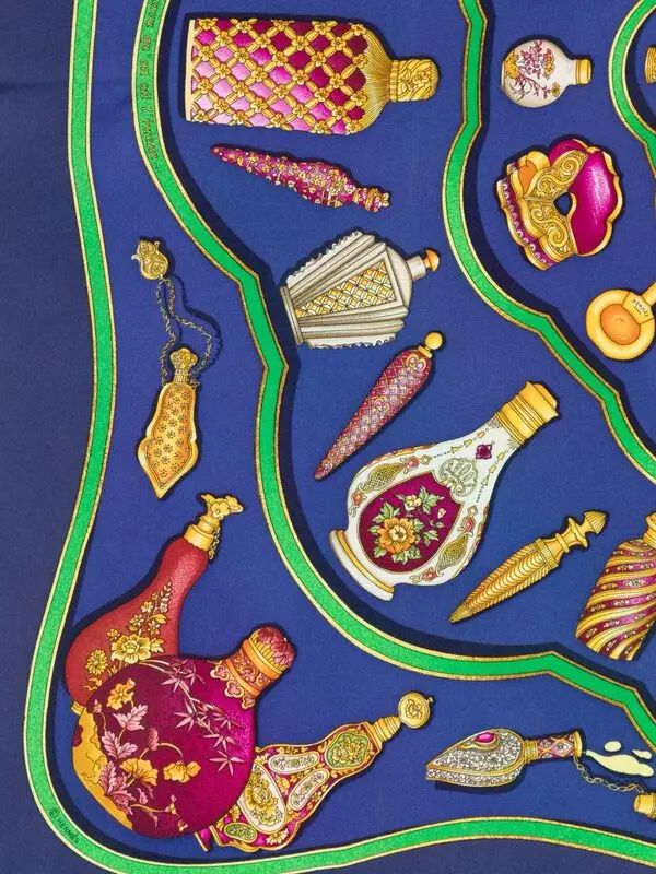 Hermès 2000s Perfume-print Scarf