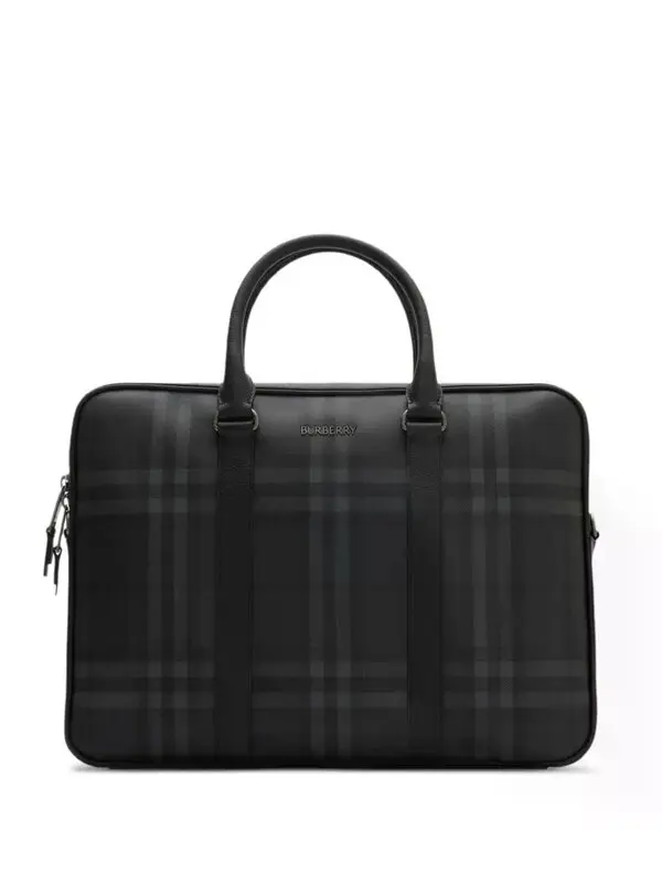 Burberry City Check Briefcase