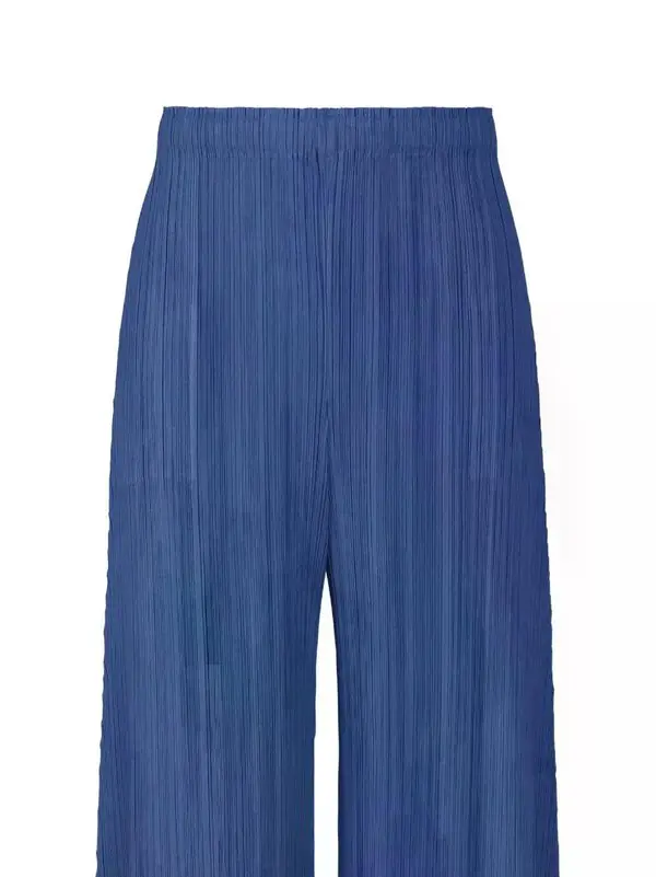 Issey Miyake Elasticated Waistband Wide Leg Trousers