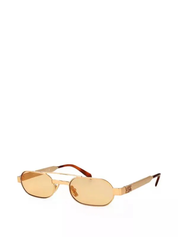 Miu Miu Tone Geometric Frame Sunglasses