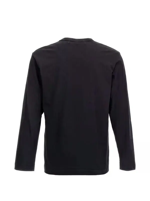 Play Comme Des Garcon Heart-patch Long-sleeve T-shirt